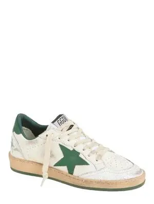 GOLDEN GOOSE Ball Star Sneakers - White/ Green