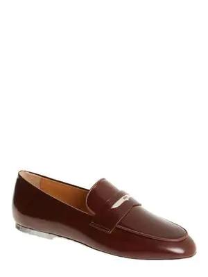 TOD'S Logo Loafer - Cuoio Scuro/mogano