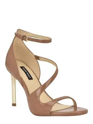 Nine West Nine West Shimmy Ankle Strap Sandal Medium Natural