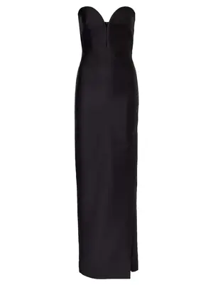 Roland Mouret Strapless Taffeta Gown - Black