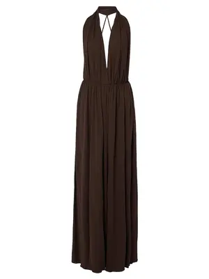 THE ROW Pharao Gathered Gown - Brown