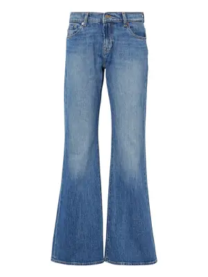 7 For All Mankind High-rise Flared Jeans - Blue