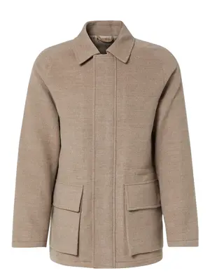 SAMAN AMEL City Wool Jacket - Beige