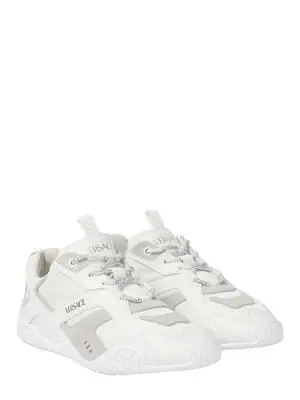 Versace Galaxia Leather Sneakers - White