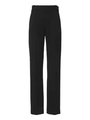 Khaite Cambie Straight Trousers - Black