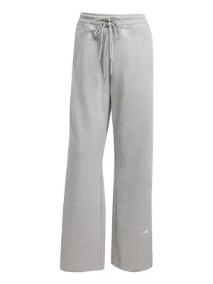 Adidas By Stella Mccartney Straight Leg French Terry Pants - Medium Grey Heather