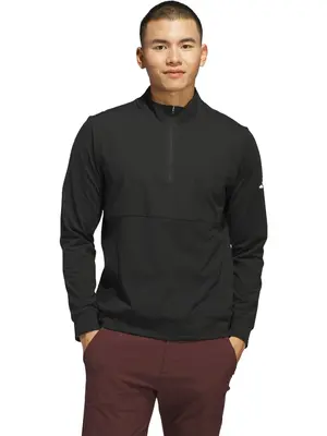 Adidas Ultimate365 Tour Quarter-zip Pullover - Black