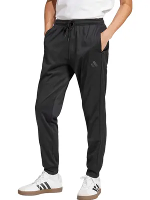 Adidas 3-stripes Tricot Regular Tapered Track Pants - Black / Black
