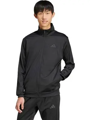 Adidas 3-stripes Tricot Track Jacket - Black / Black