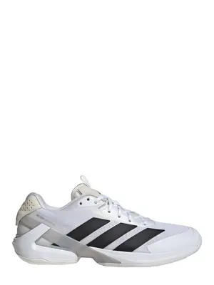 Adidas Adizero Ubersonic 5 Tennis Shoes - Cloud White / Core Black / Silver Metallic