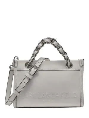 Karl Lagerfeld Paris Savoie Mini Crossbody - Wntr Wht/silvr