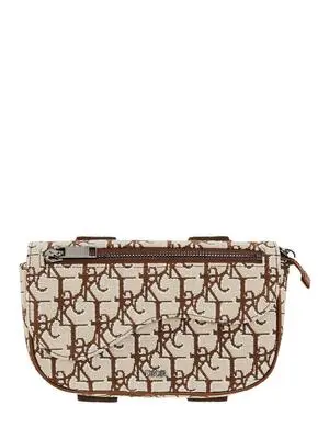 Dior X Cactus Jack Oblique Jacquard Saddle Arm Pouch - Cream