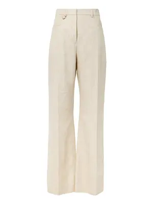Jacquemus Sauge High-rise Straight Pants - Beige