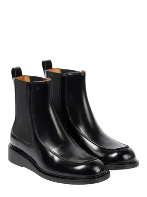 TOD'S Leather Chelsea Boots - Black