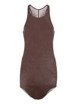 Rick Owens Ribbed-knit Tank Top - Brown