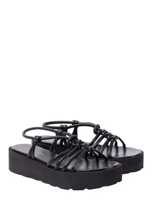 GIANVITO ROSSI Hebe Platform Sandals - Black