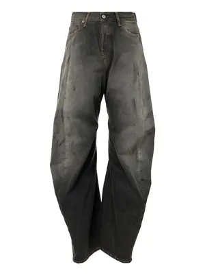 Acne Studios 2006f Distressed Wide-leg Jeans - Black