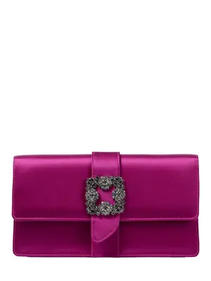 Manolo Blahnik Capri Embellished Clutch - Pink