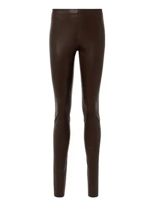 Stouls Carolyn Leather Pants - Brown