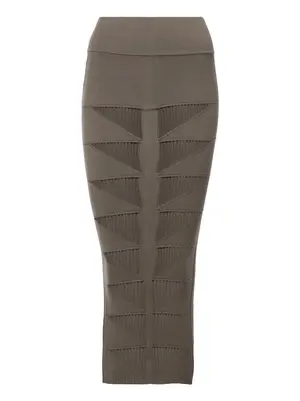 Rick Owens Jersey Pencil Skirt - Grey