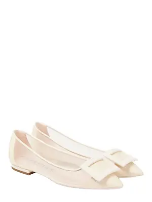 ROGER VIVIER Gommettine Ballet Flats - White