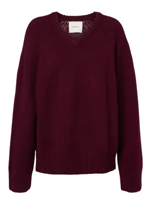 LISA YANG Lisa Yang Oia Cashmere Sweater Purple