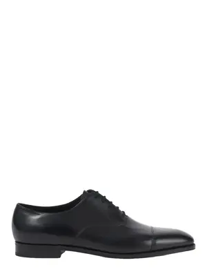 John Lobb City Leather Derby Shoes - Black