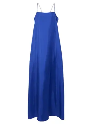 RÓHE Silk Maxi Dress - Blue