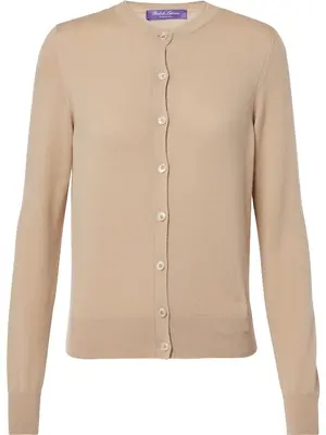 Ralph Lauren Cable-knit Cashmere Cardigan - Beige