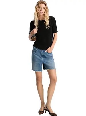 Michael Kors Boyfriend Denim Shorts - Blue