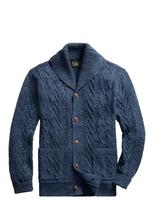 Ralph Lauren Cable-knit Cardigan - Blue