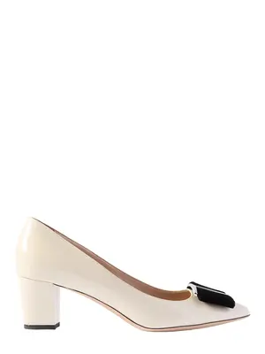 TOM FORD Audrey Patent-leather Pumps - Ivory