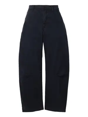NILI LOTAN Emerson Cotton-blend Twill Pants - Blue