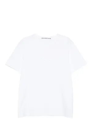 Alexander Wang Logo-embossed T-shirt - White