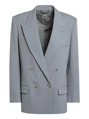 Stella McCartney Wool Double-breasted Jacket - Grey
