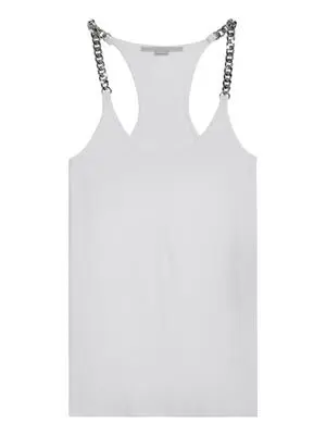 Stella McCartney Tank Top With Chain Straps - White