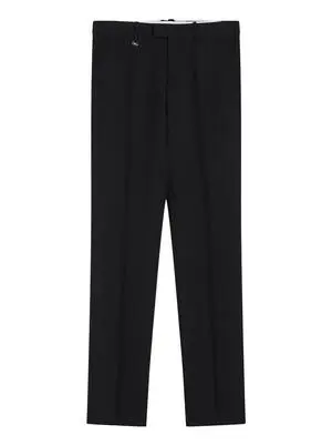 Burberry Wool Blend Trousers - Blue