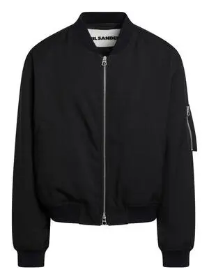 JIL SANDER Jil Sander Zipped Bomber Jacket Blue