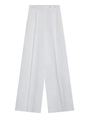 Givenchy Pleated Wide Leg Trousers - White