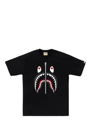 A BATHING APE Shark Tee Shirt - Black