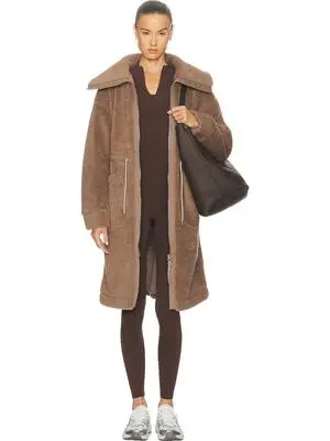 Varley Logan Sherpa Coat - Ash Taupe