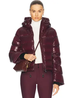 Perfect Moment Polar Flare Ski Jacket - Burgundy