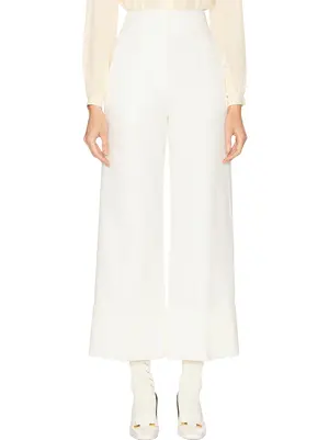Valentino Garavani Crepe Couture Pant - Avorio