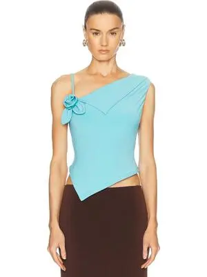 Sandy Liang Dory Top - Turquoise