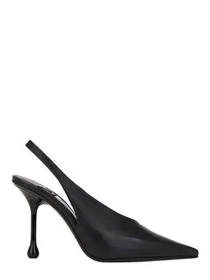 JIMMY CHOO Isa 95 Slingback Heel - Black