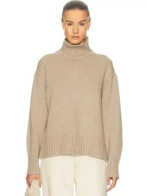 Guest In Residence Cozy Turtleneck Sweater - Taupe