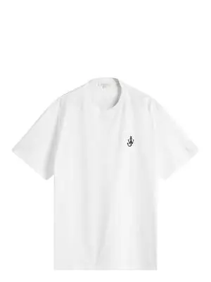 JW Anderson Jersey Anchor Embroidery T-shirt - White