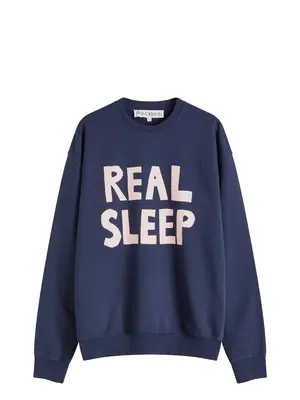 JW Anderson Real Sleep Printed Sweatshirt - Dark Navy