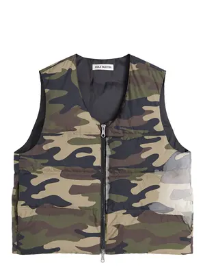 COLE BUXTON X Down Insulated Gilet - Camo