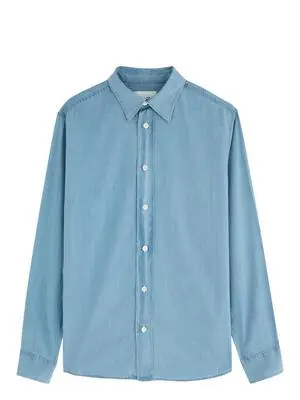 Nn07 Colby Chambray Shirt - Blue